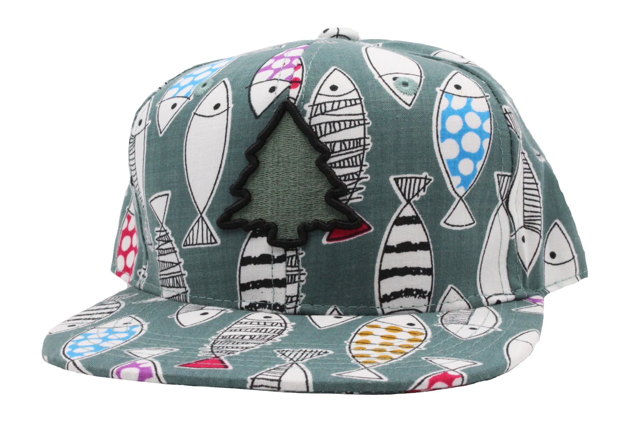 Fresh Olive Fish Kids Hat - Fresh Air Clothing | Fresh Air Clothing